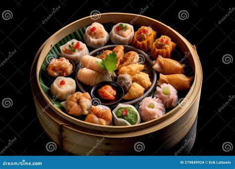 Dim Sum Food Photography Made With Generative Ai Tools Stock Illustration Illustration Of