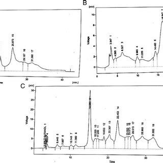 GC MS Chromatogram Methanolic Fractions Of C Colocynthis Download Scientific Diagram
