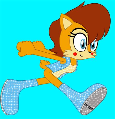 Sally Acorn Running While Looking Sexy And Sparkly By Amazing