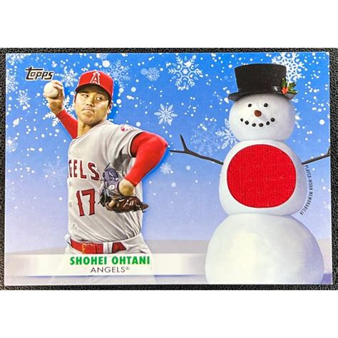 Mlb 球員卡 Shohei Ohtani 大谷翔平 2021 Topps Holiday Walmart 球衣卡 蝦皮購物