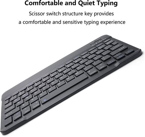 Rechargeable Bluetooth Keyboard And Mouse Combo Ultra Slim Portable Compact Wireless Mouse