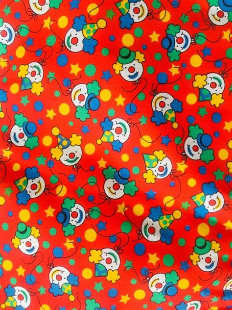 Download Clown Pattern Fabric Texture Wallpaper