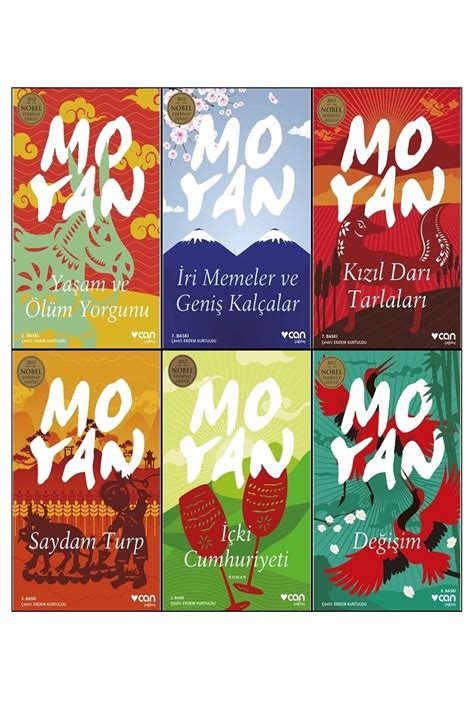 Can Yayınları Nobel Ödüllü Yazarlar 7 Mo Yan 6 Kitap Iri Memeler Ve Geniş Kalçalar Kızıl