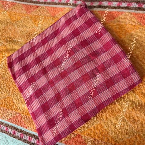 Red Cotton Gamcha For Wedding Soft Pure Cotton Towel Face Etsy