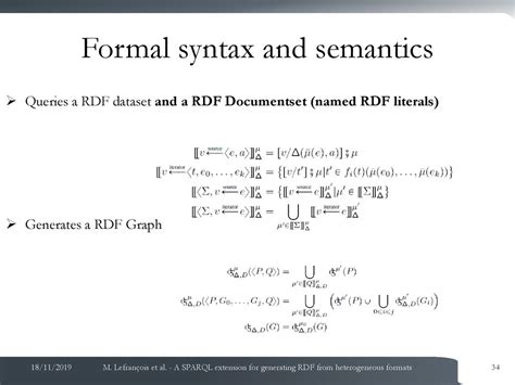 A Sparql Extension For Generating Rdf From Heterogeneous Formats Ppt