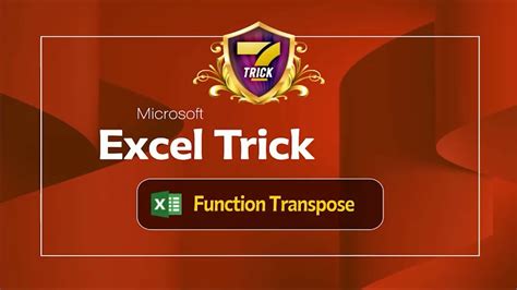 Excel Excel Transpose Function Your Complete Guide To Efficient Data Manipulation And