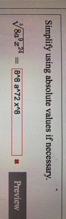Solved Simplify Using Absolute Values If Necessary 924 8am