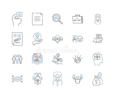 Data Analysis Line Icons Collection Insights Trends Analytics