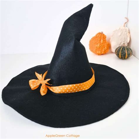 Diy Witch Hat Pattern In 3 Sizes Applegreen Cottage