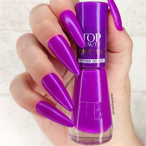 Esmalte Top Beauty Coleção Tropicana Energia Do Açai Shopee Brasil
