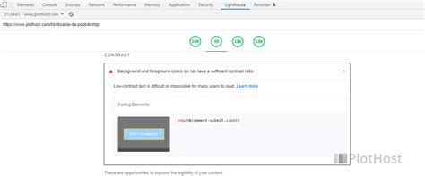 how to fix background and foreground colors do not have a sufficient contrast ratio message