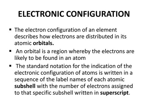 Electronic Configuration Pptx
