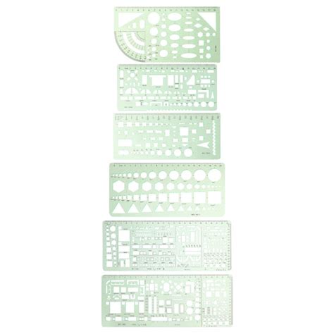 Template Ruler Shape Stencils Building Formwork Drafting Templates Architecture £15 49 Picclick Uk