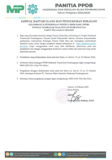 Ppdb Mts Pembangunan Jakarta Ppdb Mts Pembangunan Jakarta