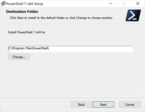 powershell v7 upgrade from v7 0 3 to v7 1 0 from the command line