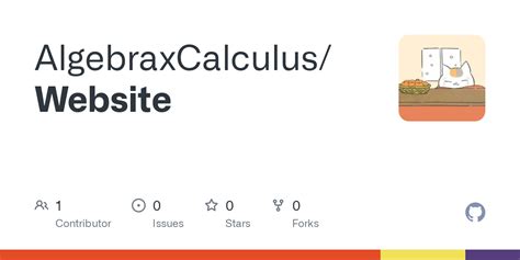GitHub AlgebraxCalculus Website