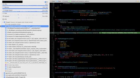 Fatal Error Try Expression Unexpectedly Raised An Error Error Domainiorealm Code9 Mmap