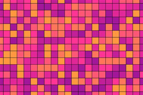 Premium Vector Colorful Square Pixel Mosaic Vector Background