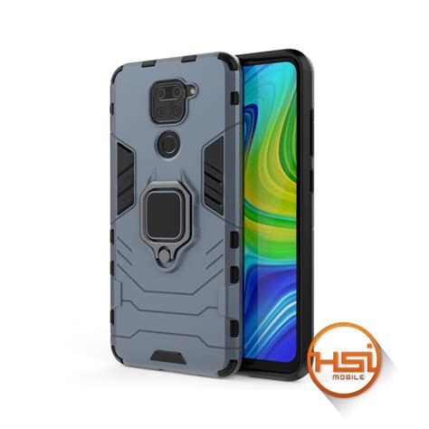 Forro Rugged Hybrid Anillo Magnético Xiaomi Redmi Note 9 HSI Mobile