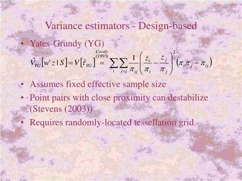 Ppt Model Vs Design Based Sampling And Variance Estimation On