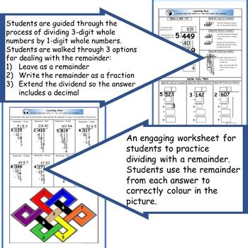 Dividing Digit Whole Numbers By Digit Whole Numbers With Remainders