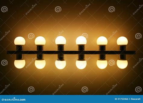 Light Bulbs With Reflection Stock Photo Image Of Light Illuminated