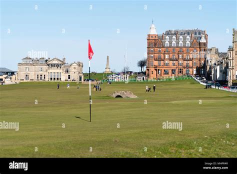 View Of The Green On The 17th Hole Or Road Hole On The Old Course In St