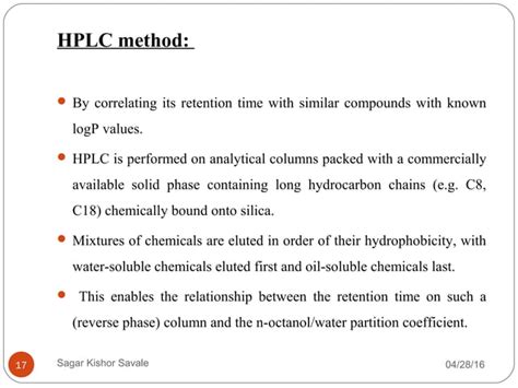Partition Coefficient