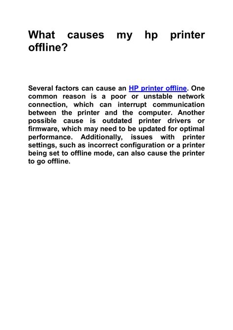 What Causes My Hp Printer Offline Angken Page Flip PDF Online PubHTML