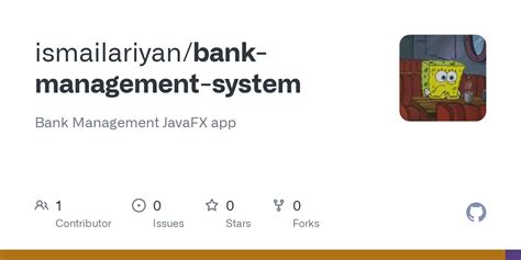 GitHub Ismailariyan Bank Management System Bank Management JavaFX App