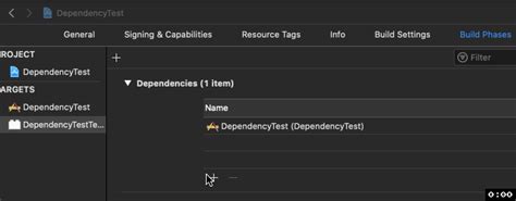 Xcode How Do I Add A Framework Dependency To A Test Target Stack Overflow