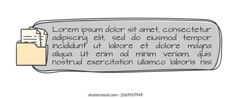 Simple Text Block Document Folder Icon Stock Vector Royalty Free 2569957949 Shutterstock