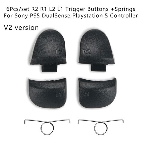 1set Ps5 R2 R1 L2 L1 Trigger Buttons With Springs For Sony Ps5 Dualsense Playstation 5