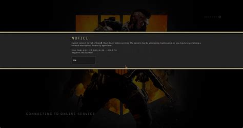 Connection Error When Launching Black Ops R Blackops