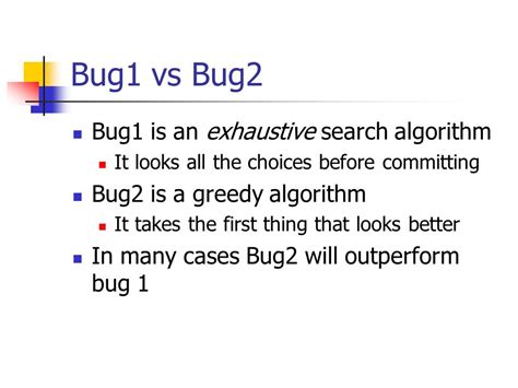 sensor based planners bug algorithms ppt video online download