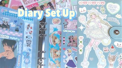 오타쿠 브이로그 같이 다이어리 셋업해요 다이어리 다꾸 셋업 미뉴잇 마카롱 다이어리 Youtube