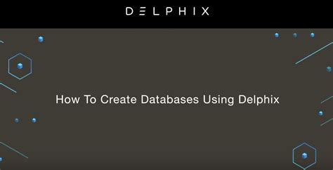 how to create a virtual database delphix by perforce