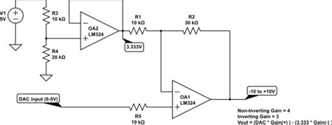 Operational Amplifier Whats Wrong With This Circuit To Convert 0 5v