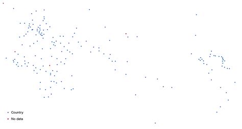 World Map With Countries As A Single Dot R Mapporncirclejerk