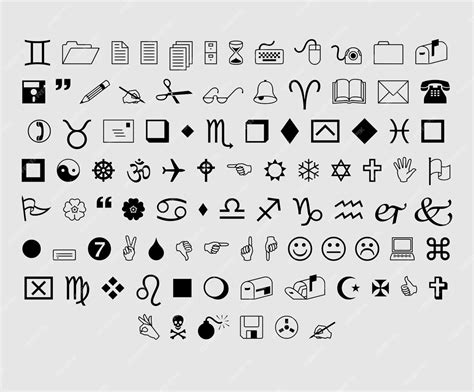 Premium Vector A Collection Of Different Types Of Symbols Including