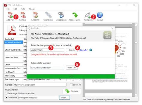 an easier way to add hyperlinks to pdf without acrobat