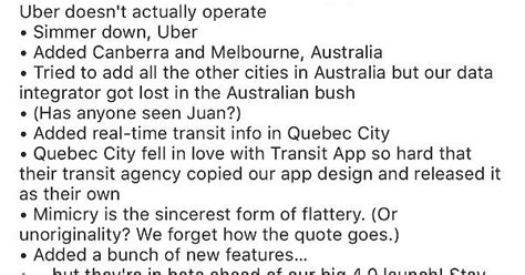 this transit app has the best update notes album on imgur