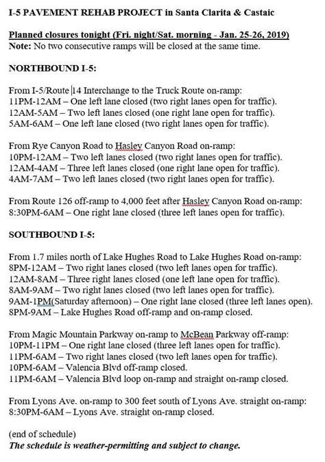 Weekend 5 Freeway Lane Closures Scrolller