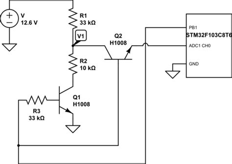 Biasing Node Voltage Increases In Voltage Divider Electrical
