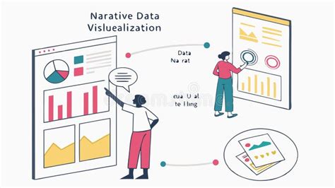 Data Visualization On Screen Narrative Data Business Insights Vector Design Generative Ai