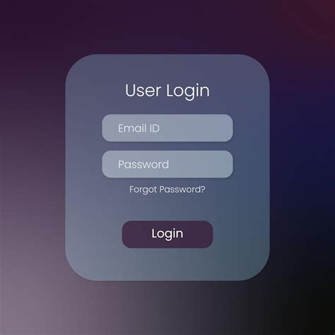 Premium Vector Gradient Login Form Design Template