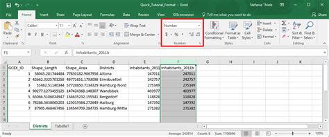 Gisconnector For Excel Helplection B The Non Specific Excel Format ‘general