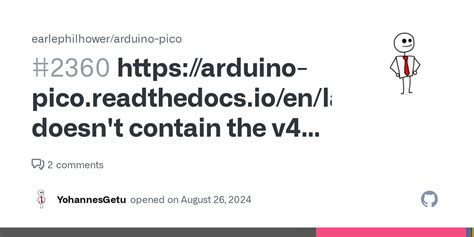 arduino en latest doesn t contain the v4
