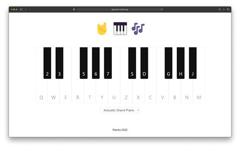 Pianics Piano Built With React Js And Typescript With So Many