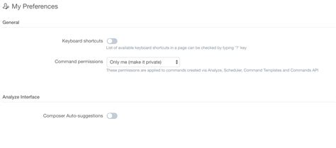 Managing Preferences — Qubole Data Service Documentation